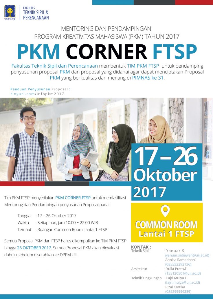 PKM CORNER FTSP - Fakultas Teknik Sipil dan Perencanaan - Universitas ...