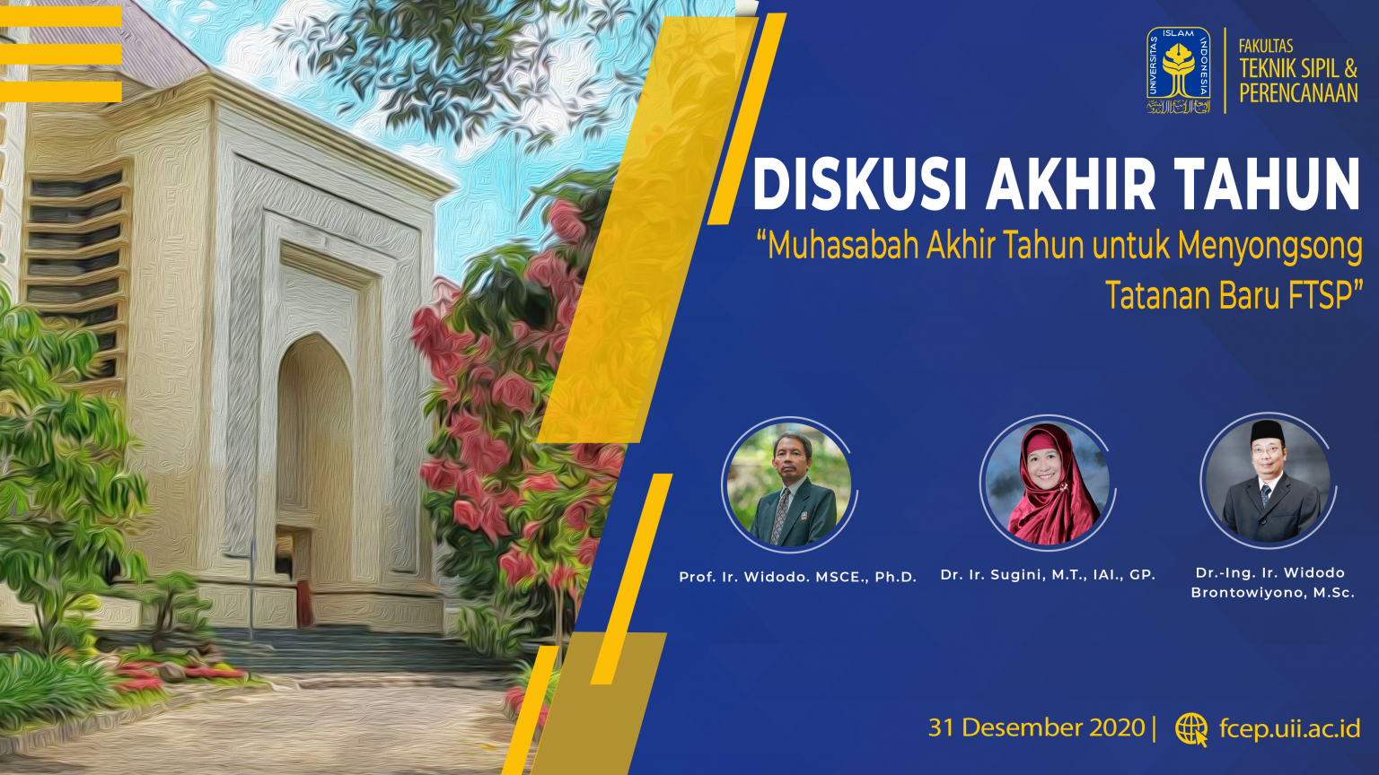 Diskusi Akhir Tahun FTSP UII 2020: Akan Hadir Program Studi Magister ...