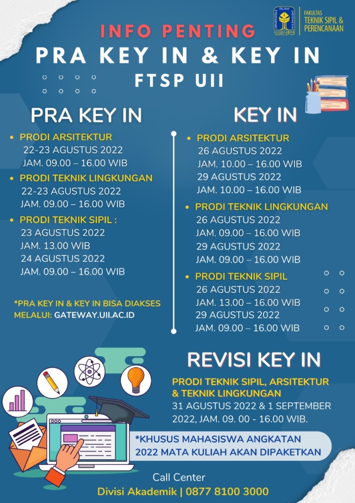 Pre Key In and Key In Information for the Faculty of Civil Engineering ...
