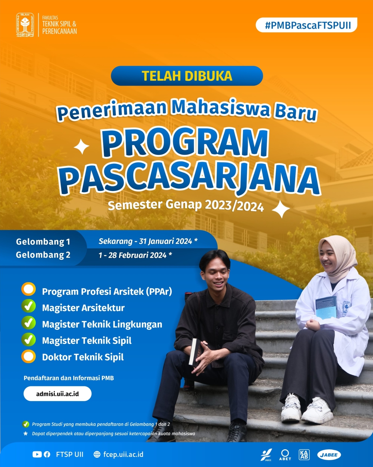 PMB PASCA - Fakultas Teknik Sipil dan Perencanaan - Universitas Islam ...